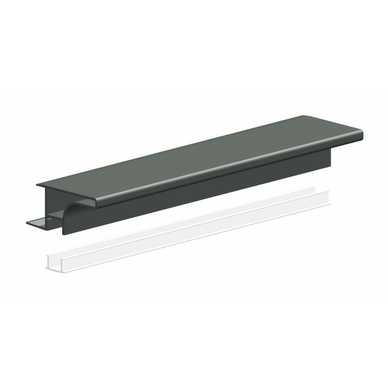 Perfil/calha superior puxador gola R 752.16.4000.31, p/fita LED ...